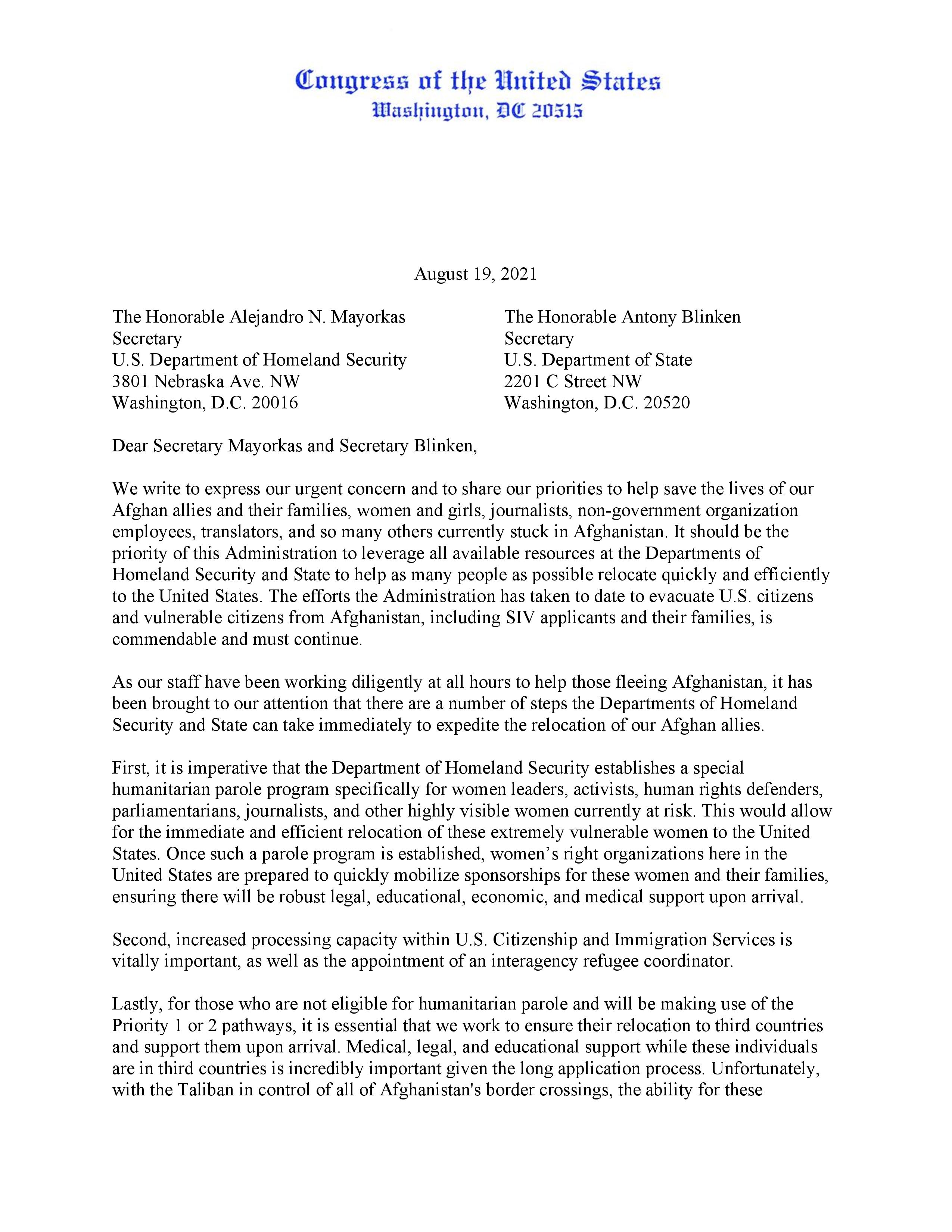 Congresswoman Madeleine Dean joins colleagues to request the Biden ... Congresswoman Madeleine Dean joins colleagues to request the Biden ...
